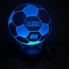 Soccer Ball Night Light, Personalized Free, LED Night Lamp, With Remote ...