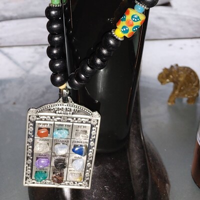 Decorative 12 Choshen Gems Ornament With the Israel Tribes Real Stones ...