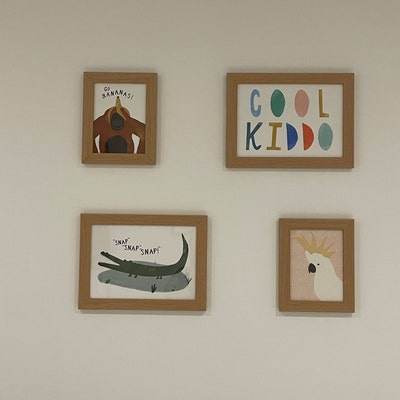 Alphabet Chart Muted Rainbow Illustrated Unframed - Etsy