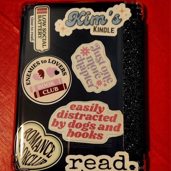 Kiss Sticker Pink Lips Cottage Core Girly Bookish Sticker SMUT Decor ...