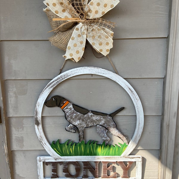 GSP Home Decor | GSP Door Hanger | German Shorthaired Pointer Family ...