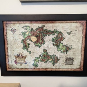 Map of the World of Ruin From Final Fantasy 6 FF6 FFVI - Etsy