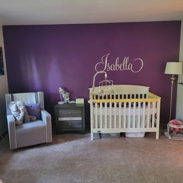 Girls Name Wall Decal, Girls Bedroom Decor, Baby Girls Nursery, Nursery ...
