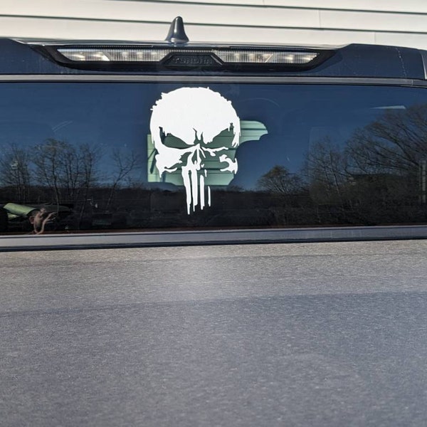 Punisher Skull Vinyl Decal - Etsy