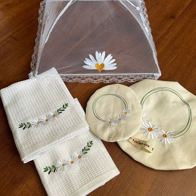 Half Daisy Flowers Embroidery Design, Floral, Machine Embroidery File ...