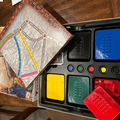 Ticket to Ride Route Card and Train Holder/organizer - Etsy
