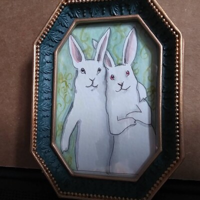 Portrait of a White Rabbit Fine Art Bunny Print - Etsy