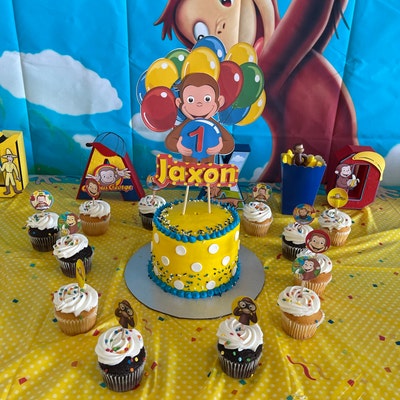 Curious George Cake Topper/personalized Topper - Etsy