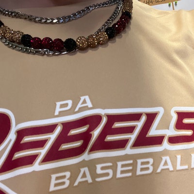 Baseball Bling Necklace Bryce Harper Baseball Necklace Eagles Bling - Etsy