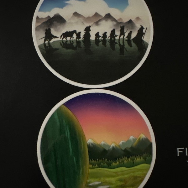 The Fellowship of the Ring Lineup Circle Canvas Lord of the Rings ...