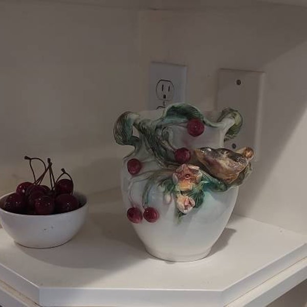 12 Fake Artificial Cherries. Kitchen Fake Fruit. Faux Cherry Decoration ...