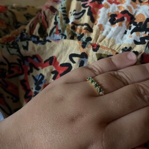 Sami Jewels Emerald Ring, Gemstone Ring, Emerald Jewelry, Gift for Her ...