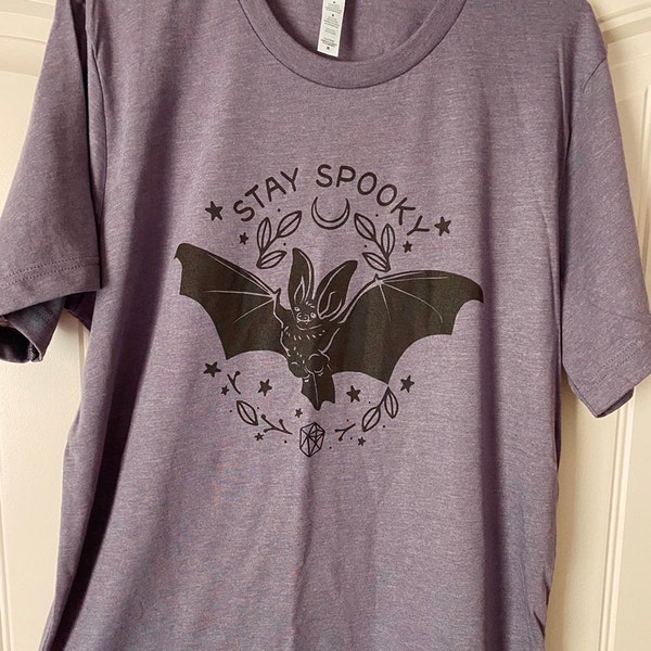 Cute Bat Spooky Shirt | Goth Shirts | Cute Spoopy Bats | Graphic Ringer ...