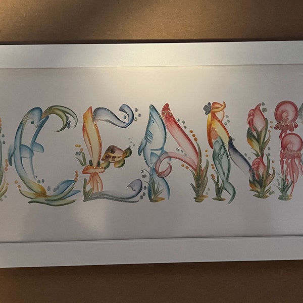 Handmade Name Art / Name Drawing / Name Painting / Personalized Name ...