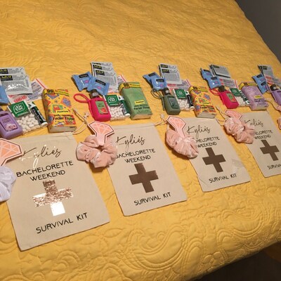 Bachelorette Weekend Survival Kit/hangover Kit Girls Weekend Bag ...