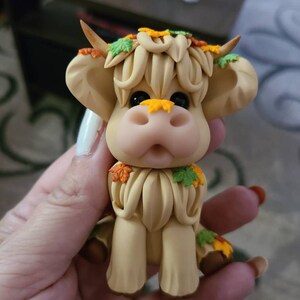 Molly the mini Moo Polymer Clay Sculpture - Etsy
