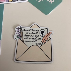 Thriller Book Club Sticker Bookish Stickers Gifts for | Etsy