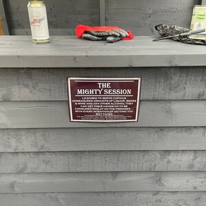 Personalised Licensee Aluminium Metal Sign Customised With - Etsy UK