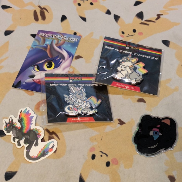Assorted Fursona Pins Extras [list 1] | Characters, Patreon, Shop Pins ...