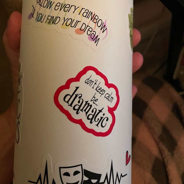 Theatre Stickers, Die Cut Set of 8, Theatre Gifts, Broadway Gifts ...