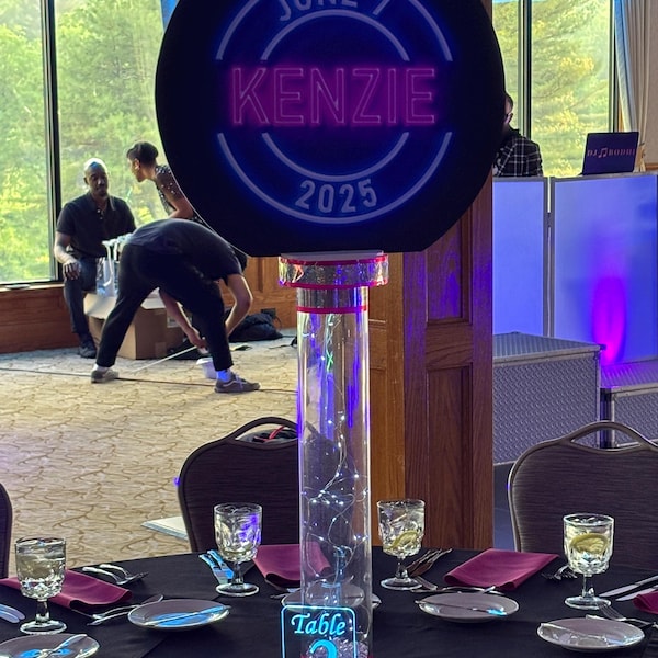 Glowing Table Sign- Set of 12- Inline - Etsy