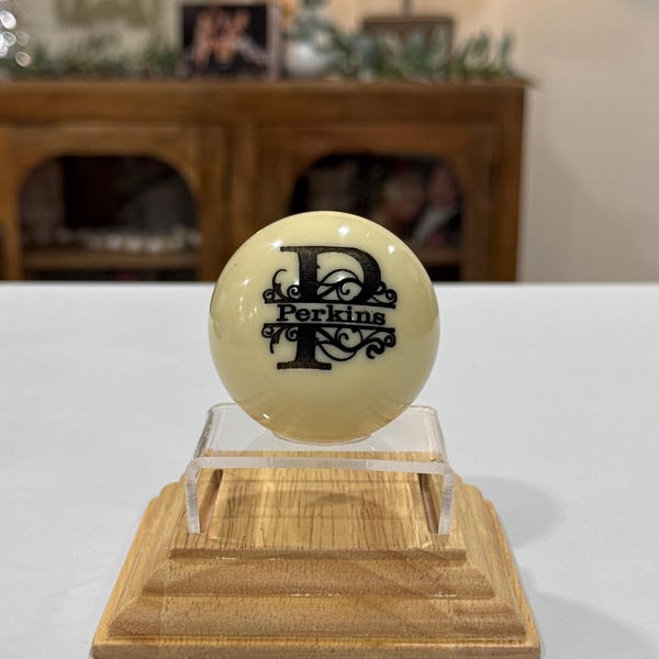 Engraved Cue Ball, Billiards Cue Ball, Best Gift for Dad, Father Day ...