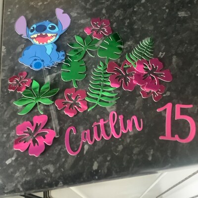 Stitch Cake Topper Set - Etsy UK