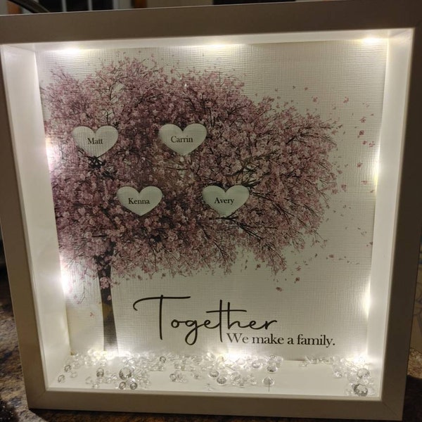 Personalised Family Tree, Together We Make a Family Gift, Mothers Day ...