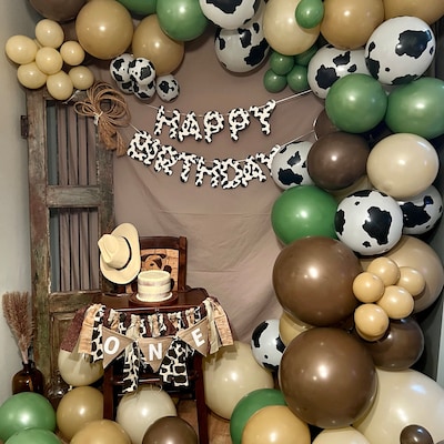 Sage Wild West Balloon Garland Kit Balloon Arch, Western Party ...