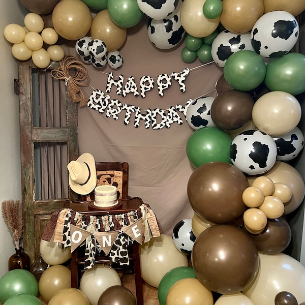 Sage Wild West Balloon Garland Kit | Balloon Arch, Western Party ...