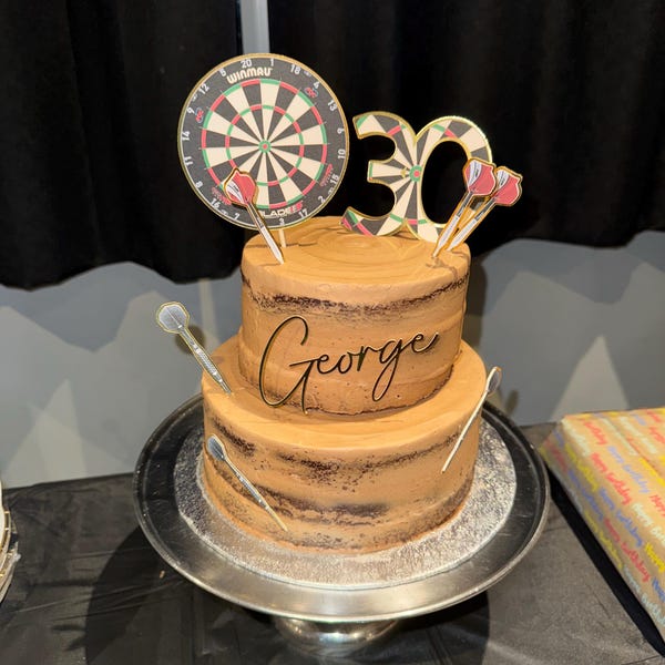 Darts Cake Topper, Cake Topper, Sports Cake Topper, Dart Cake, Dart ...