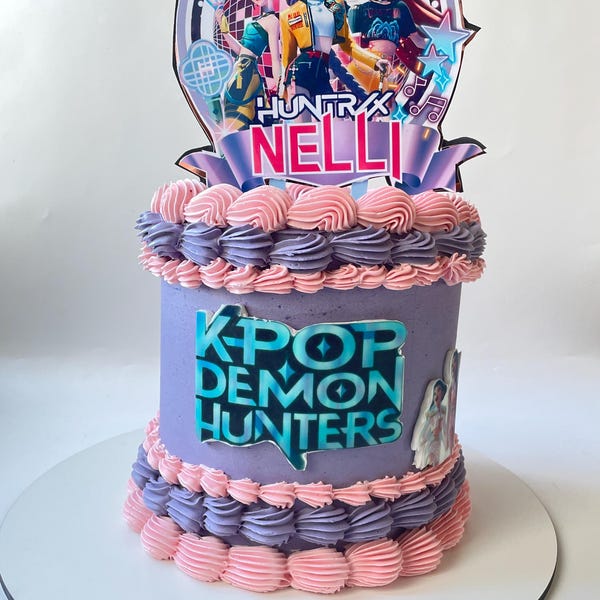 Kpop Demon Hunter 3D Cake Topper With Lights – Custom Name and Age ...
