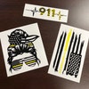 911 Dispatch Vinyl Decal Sticker - Messy Bun Stickers - Dispatch ...