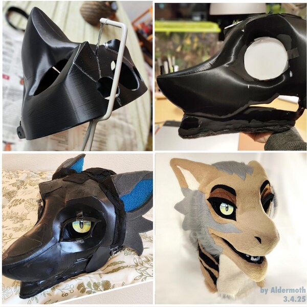 Furry Fursuit Head Base Grumpy Dog Static Base 3d Print - Etsy