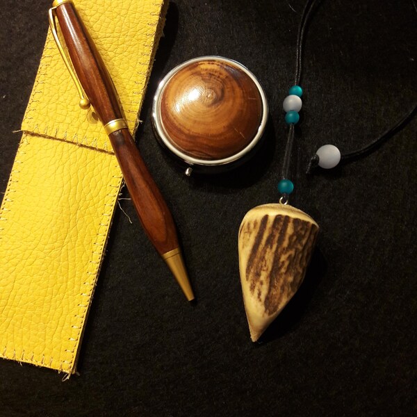 Calligraphy or Writing Pen Holder in Walnut Wood. - Etsy