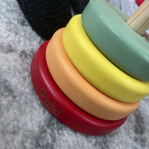 Easter Egg Stacker Wooden Baby Toy, Montessori Motor Skill Toys ...