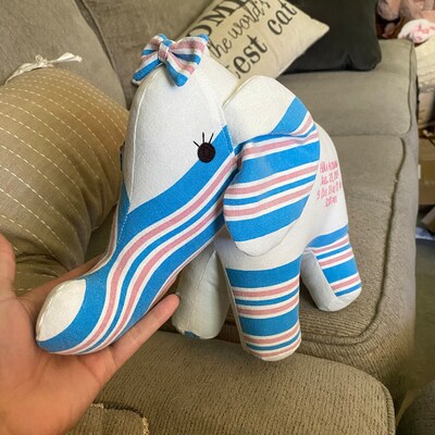 Keepsake Memory Puppy From Upcycled Clothes or Blanket/birth Stat Puppy ...