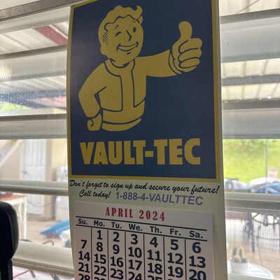 Un-official Handmade Fallout 12 Month Calendar for 2024 - Etsy
