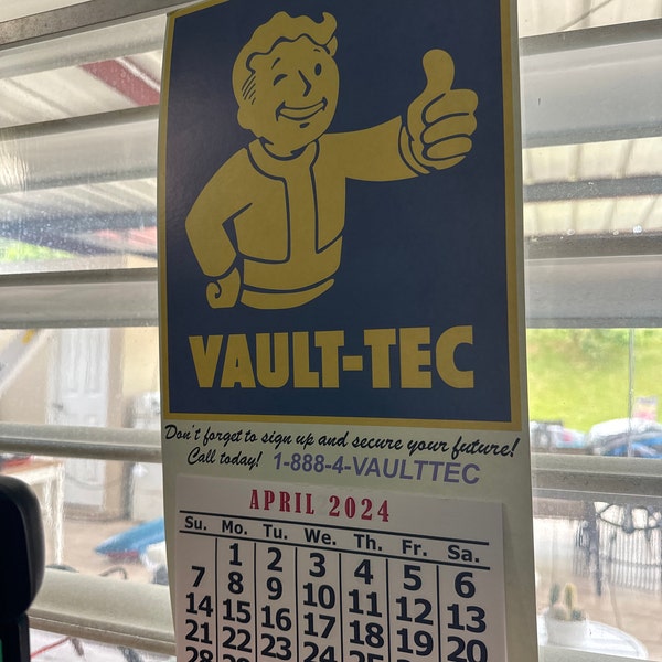 Un-official Handmade Fallout 12 Month Calendar for 2025 - Etsy