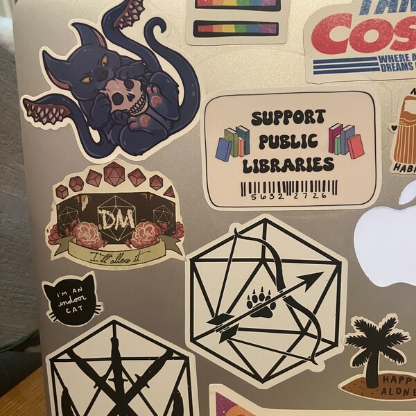 Displacer Beast Kitten Dnd Sticker for Laptop, Cute Dnd Stickers ...