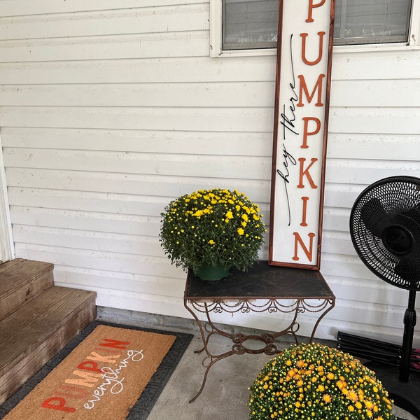 Hey There Pumpkin Sign | 3D Wood Sign | Pumpkin Sign | Fall Sign | Fall ...
