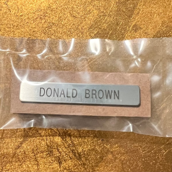 Engraved Metal Name Badges - Security, Police, Fire, Military ...