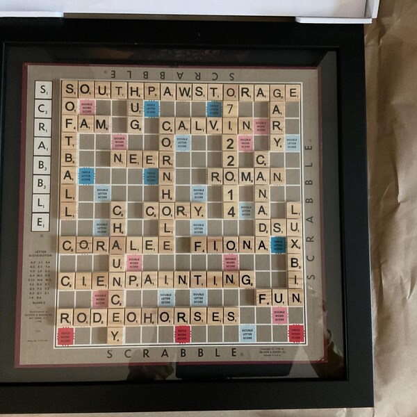 STOCK DESIGN SCRABBLE Board (framed) - Candy Hearts - Etsy