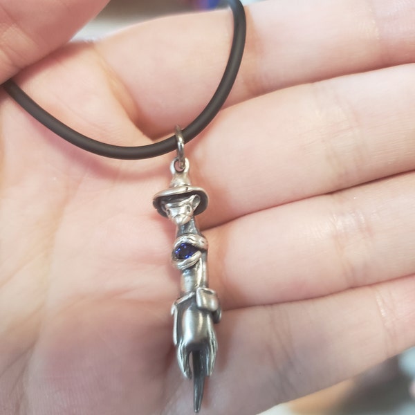 Wizard Weasel Necklace!! Adopt a Ferret Pendant in Sterling Silver ...