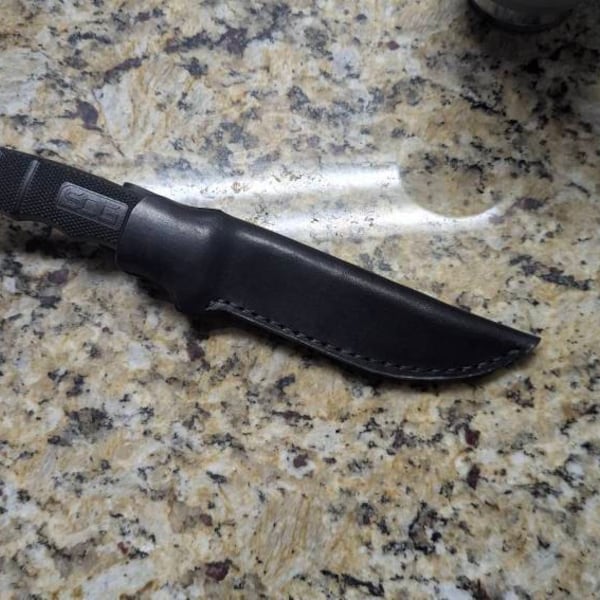 Gerber Strongarm Knife Sheath Leather Custom & Personalized Bushcraft ...