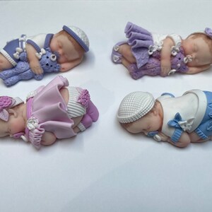 Baby Girl Theme baptism in Fimo. - Etsy