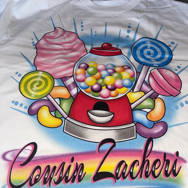 Personalized Rainbow Candy Machine T-shirt,circus Theme, Graphic Tee ...