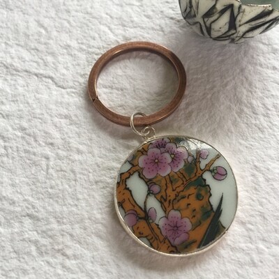 2 Copper Key Ring Large Antique Copper Split Ring Key Ring Key Fob ...