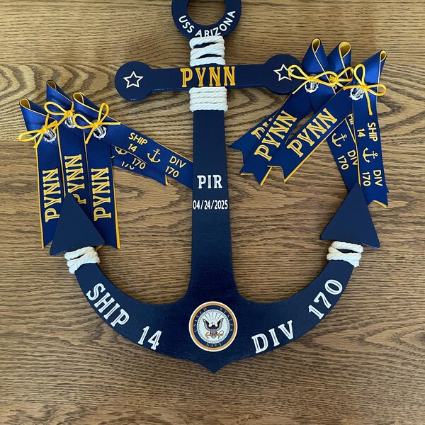 US Navy PIR Anchor / Navy Graduation Anchor / PIR / Navy Boot Camp ...
