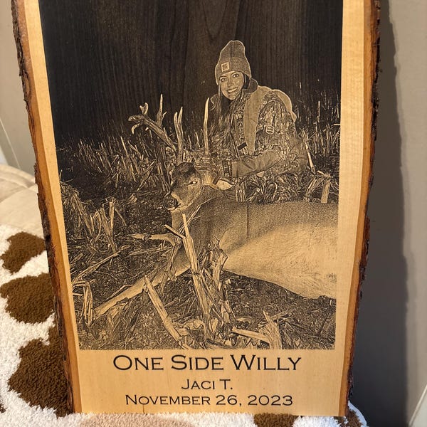 Custom Laser Engraved Hunting Photo Plaques - Etsy